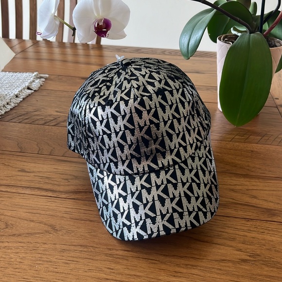 Michael Kors | Accessories | Michael Kors Silver Metallic Hat Nwt ...